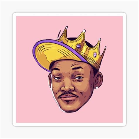 Fresh Prince Of Bel Air With Crawn Sticker By Liaric Redbubble