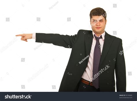 Business Man Pointing Left Part Image Stock Photo 95199085 Shutterstock