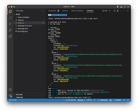 I Made My Own Blockchain With Typescript And Nodejs By Kanha