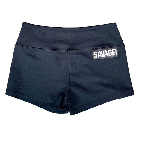 Booty Shorts Black Savage Barbell Igolas Fitness Store