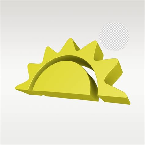 Premium Psd 3d Render Sun
