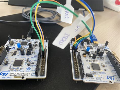 Spi Between Two Nucleo Boards Mcu Stmicroelectronics Community
