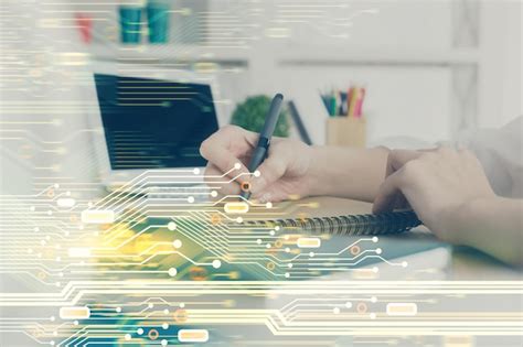 premium photo multi exposure of woman hands on background with