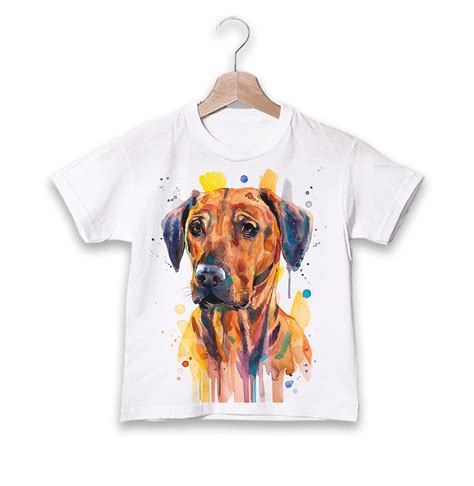 Тениска с куче Родезийски риджбек унисекс дамски и детски тениски с щампи Арт Идея