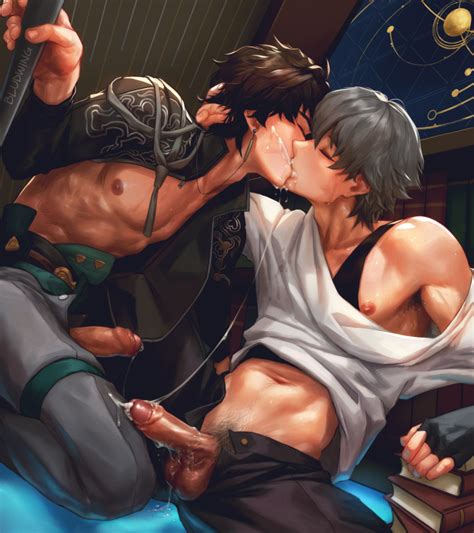 Rule 34 2boys Abs Big Penis Bludwing Caelus Honkai Star Rail Cum
