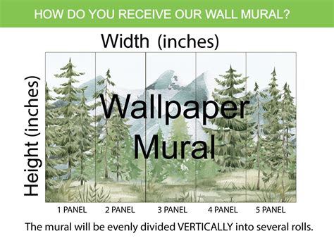 Woodland Theme Neutral Forest Wallpaper Boy Girl Room Ombre Etsy