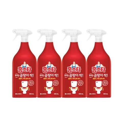 Lg생활건강 홈스타 뿌리는 곰팡이싹 곰팡이제거제 750ml 4개 티몬