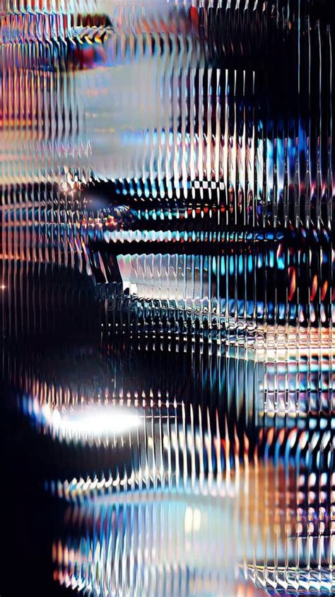Abstract Light Refractions Through Textured Glass Patterns Stock Image Image Of Holographic