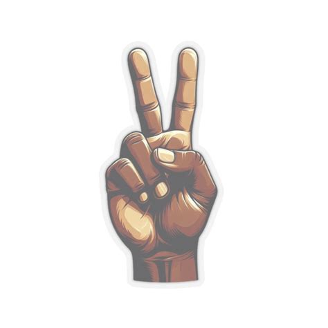 Peace Sign Stickers Vision Board Scrap Book Vinyl Decal Luggage