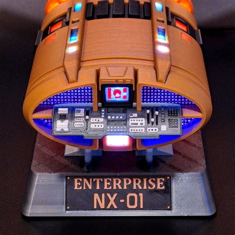 Enterprise Nx 01 Warp 5 Engine Warp Speed 3d Printing