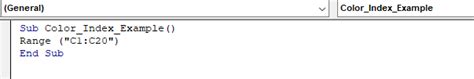 Vba Color Index In Microsoft Excel Tpoint Tech