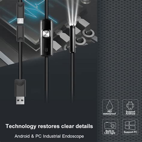 Industrial Borescope Camera With Photo Android Phone Pipe Borescope Air Conditioner Borescope