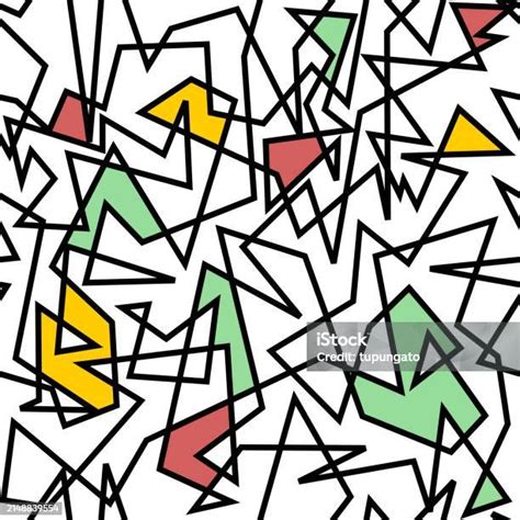Seamless Pattern Modern Art Mondrian Style Texture Stock Illustration Download Image Now Istock