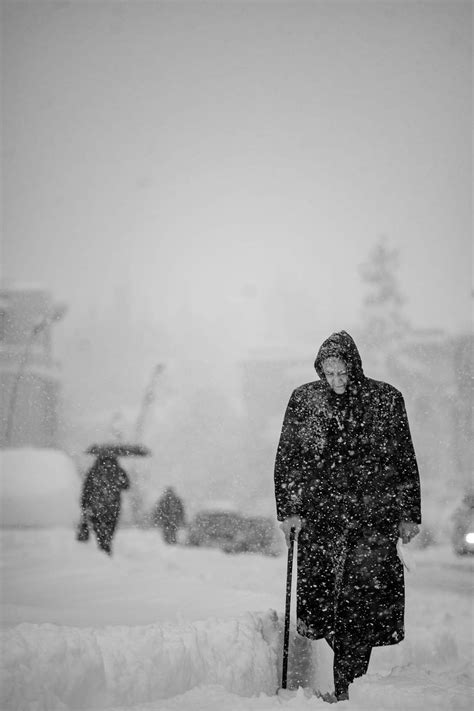 თოვლიანი ულამაზესი თელავი ფოტოები Knews Ge