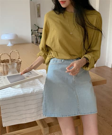 더블유먼트 Sale 워싱 오버핏 슬라브 롱티 긴팔 옆트임 티셔츠 심플 기본 베이직 캐주얼 데일리룩 루즈핏 빅사이즈