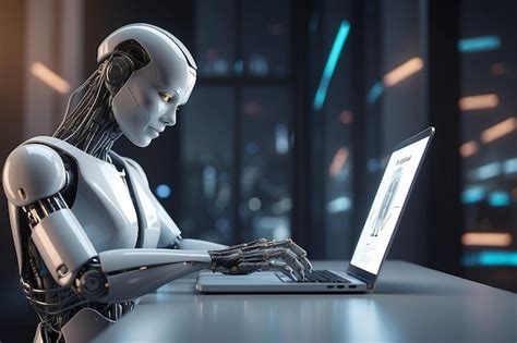 Ai Robot Using Cyber Security To Protect Information Privacy Futuristic Concept Of Cybercrime
