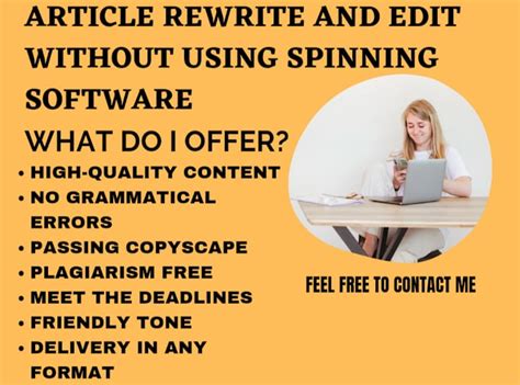 Rewrite And Edit Your Article Without Using Spinning Software By Sabeeraz025 Fiverr