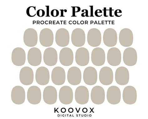 Retro Color Palette For Procreate Vintage Retro Color Palette Color Palette Procreate 70s