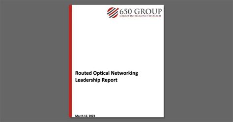 Cisco Is The Leader In Routed Optical Networking Gha Technologies Inc Posted On The Topic