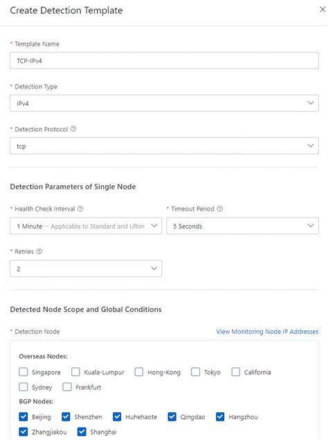 Tcp Health Checksglobal Traffic Manager Gtm 30 Alibaba Cloud Dns