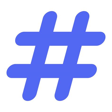Hashtag Icon Symbol In Social Networks To Facilitate The Search For