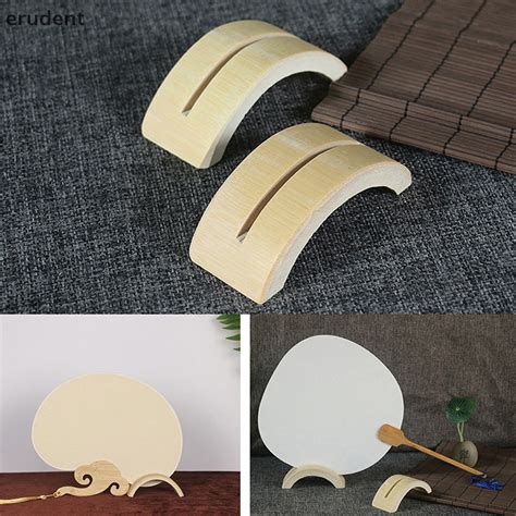 Erudent จีนจีนพัดลม Stand Rack Holder ญี่ปุ่นพับจอแสดงผลแบบดั้งเดิมกรอบรูปขาตั้งฐานใหม่ Shopee