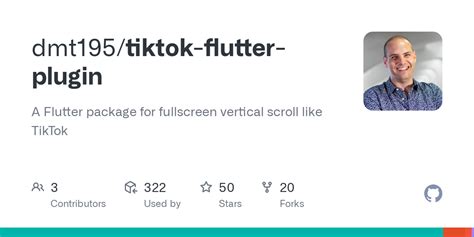 GitHub Dmt Tiktok Flutter Plugin A Flutter Package For Fullscreen Vertical Scroll Like TikTok