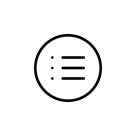 Three Lines Menu Icon Vector Perfect For Multimedia Player Interface Button And Any Purposes