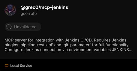Grec0 Mcp Jenkins MCP Servers LobeHub