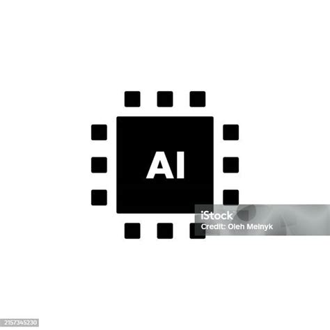Ai 프로세서 칩 인공 지능 컴퓨터 칩 웹 디자인 및 소셜 미디어를 위한 Ai 로고 미니멀리즘 Ai 심볼 벡터 아이콘입니다 Cpu에 대한 스톡 벡터 아트 및 기타 이미지
