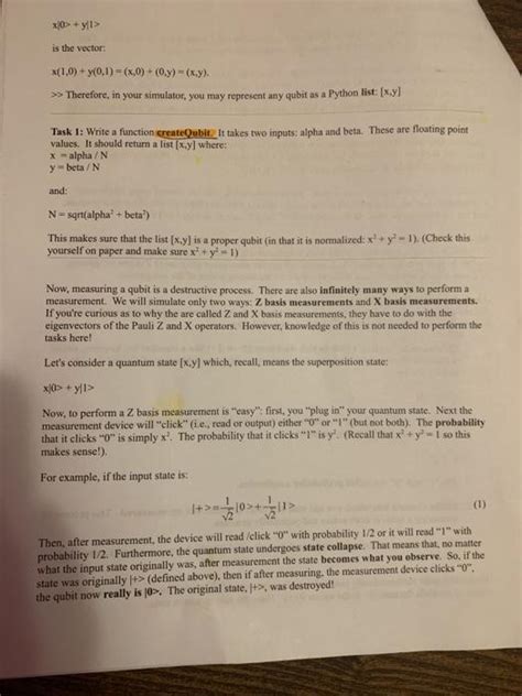 Solved Write An X Basis Measurement Function Similar To The Z Basis One Answer