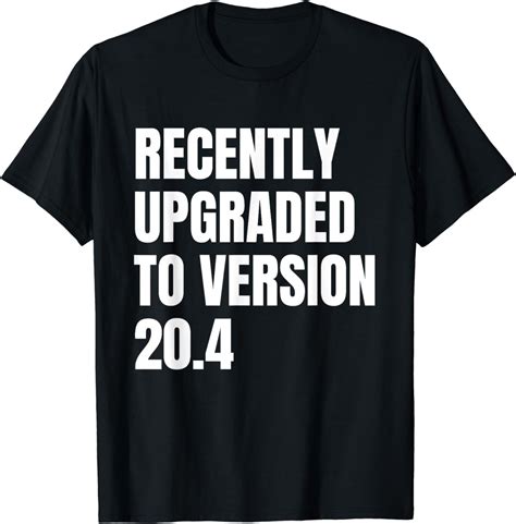 Funny Coder Programmer 24th Birthday Upgraded To Version 24 T Shirt