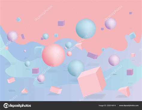 3d Figures Realistic Vector Primitives Composition Stock Vector By ©pollywa 252014814
