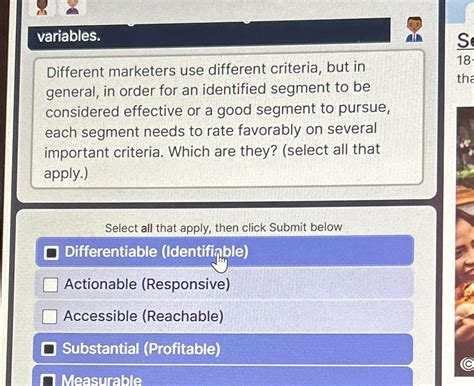 Solved Variablesdifferent Marketers Use Different Criteria