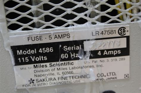 Used Miles Scientific 4586 Tissue Tek Dispensing Console Lab General For Sale Dotmed Listing