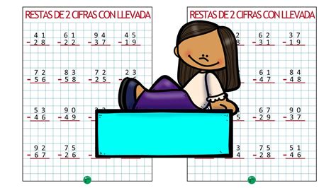 Cuadernillo De Restas De 3 Cifras Con Llevada Orientacion Andujar