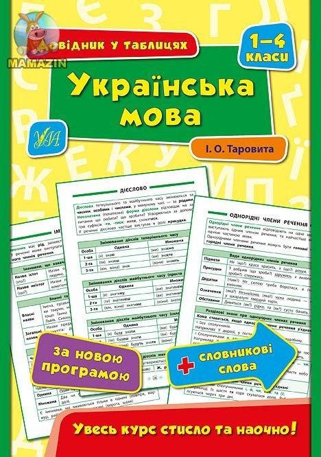 Купить Довідник у таблицях Українська мова 1 4 класи укр цена 53 грн — Prom Ua Id 1661064960