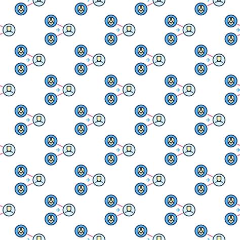 Premium Vector Artificial Intelligence Face Generation Vector Colored Seamless Pattern