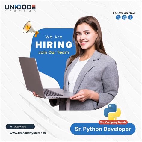 Hiring Pythondeveloper Careeropportunity Joinus Unicodesystems Unicode Systems