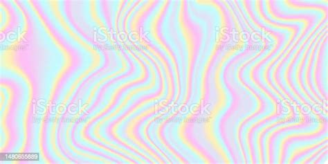 홀로그램 배경입니다 스펙트럼 그라데이션 배경 액체 금속 질감 유니콘 색상이 배경을 흐리게 했습니다 무지개 빛깔의 홀로그램 효과 벽지 표지 포스터 배너 벡터 그림 1990