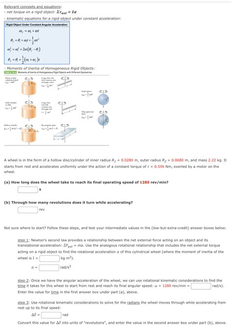 Solved Relevant Concepts And Equations Net Torque On A Rigid Chegg Com