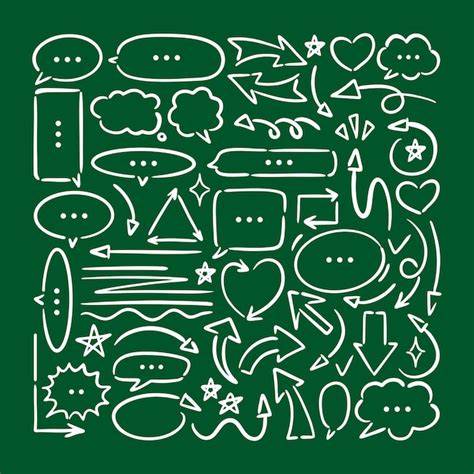 Premium Vector Arrows Vector Icons Set Hand Drawn Freehand Arrows