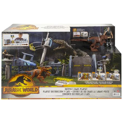 اکشن فیگور ماتیل مدل Jurassic World Outpost Chaos Playset برترکالا