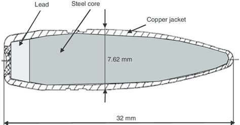 Cross Section Of 762 Mm Projectile Download Scientific Diagram