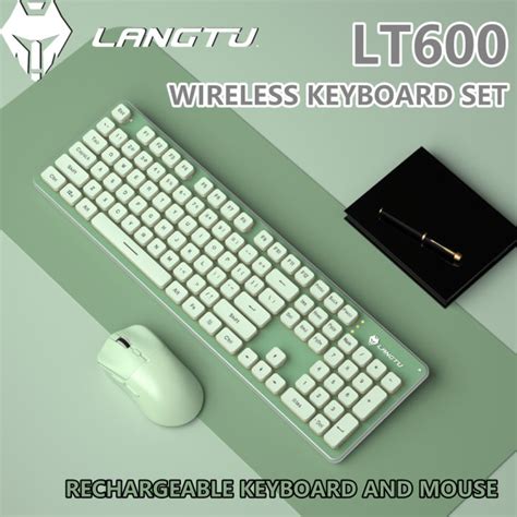 Langtu Wireless Keyboard And Mouse Set Lt600 2 4ghz Full Size And Mouse Combo Official Slient