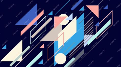 Premium Vector Navy Blue Geometric Background Vector Graphic Illustration