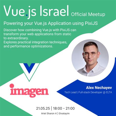 🚀 Another Awesome Session Coming To Vue With Imagen Vuejs Israel