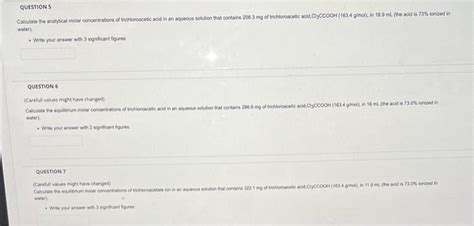 Solved Question 5 Water Whe Your Answer With 3