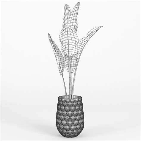 바나나 팜 하이브 꽃병 3d 모델 11 Max Fbx Obj Free3d