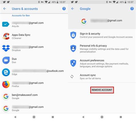 How To Remove Google Accounts From Your Phone And Reclaim Privacy